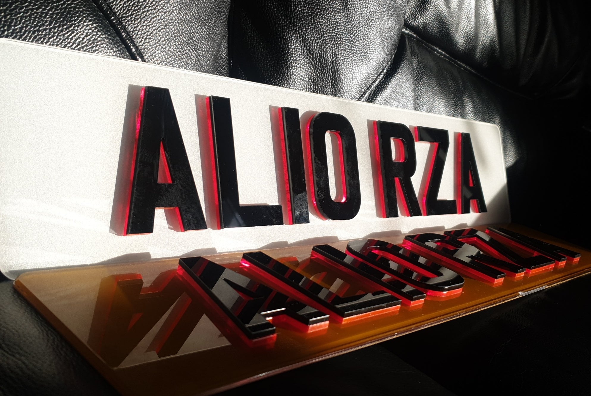 4D Neon Red Number Plates – CustomizePlates